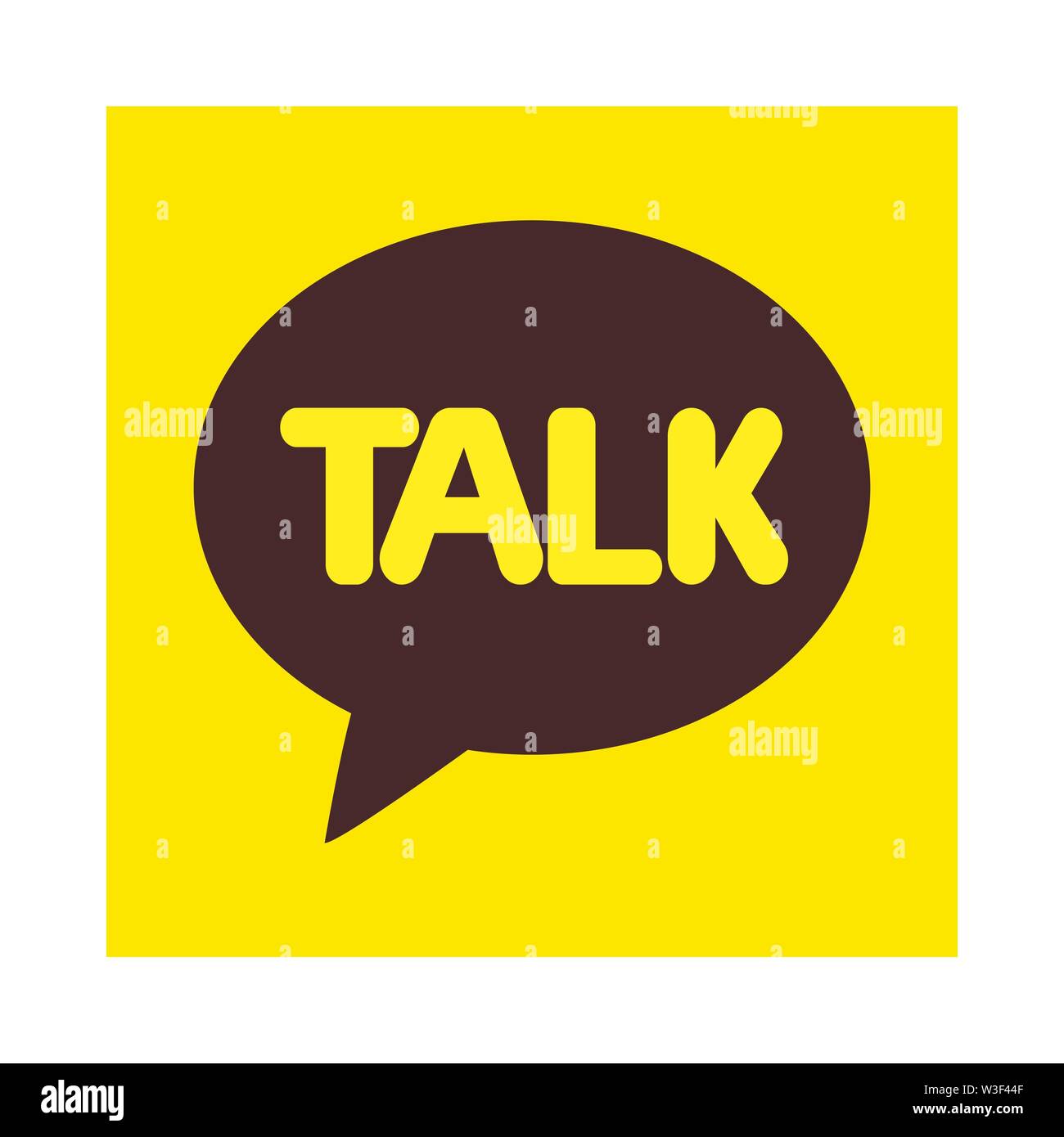 talk chat messenger icon or logo illustration for website. Perfect use ...