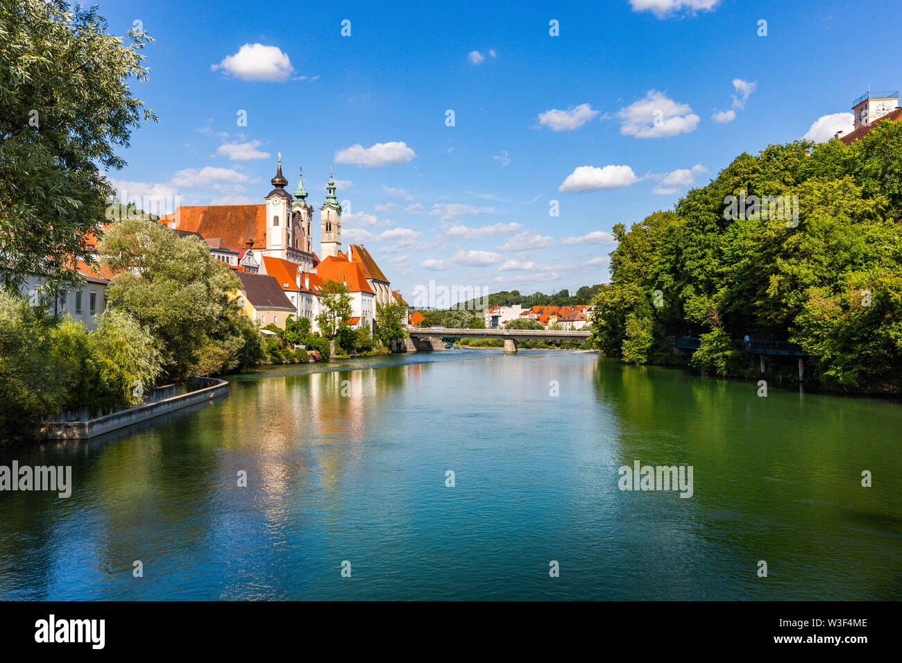 Steyr - a town in Austria. Steyr and Enns rivers Stock Photo - Alamy