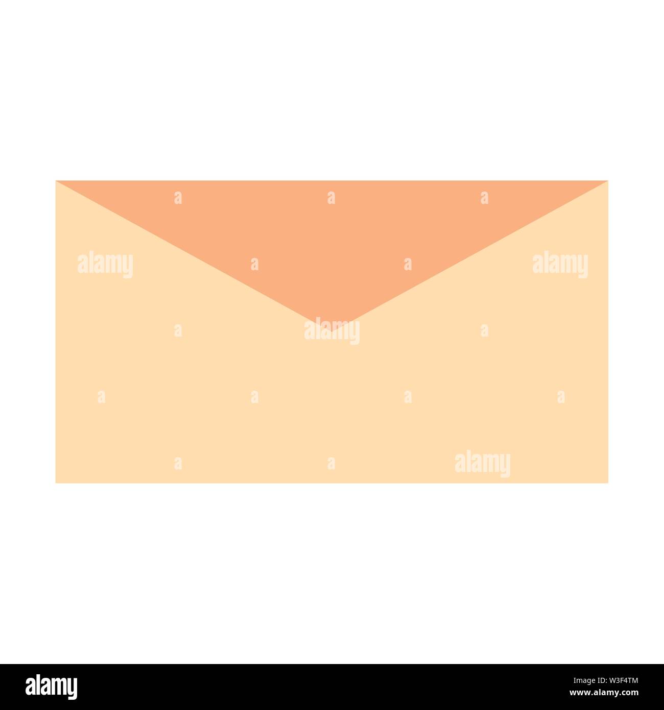 email envelope message on white background vector illustration Stock ...