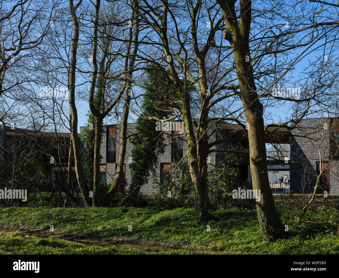 Elevation from nearby woodland. Staff Residences at The Europe Hotel ...