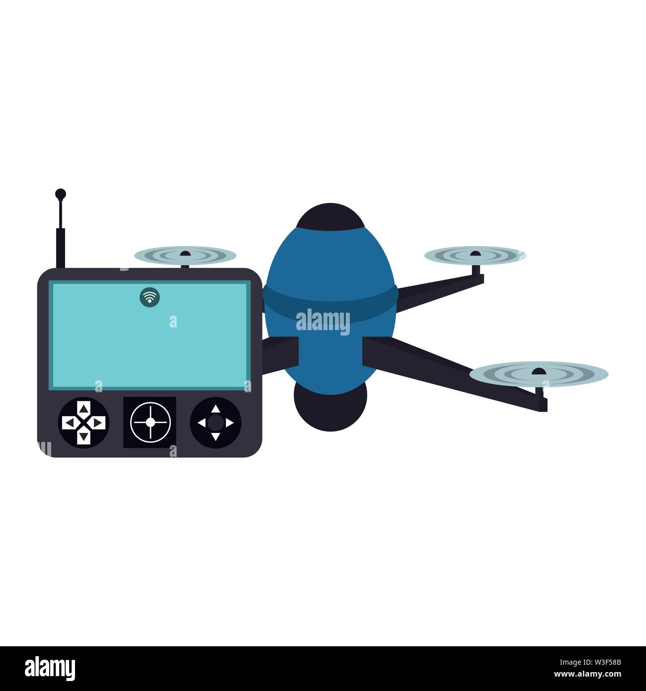 air drone remote control cartoon Stock Vector Image & Art - Alamy