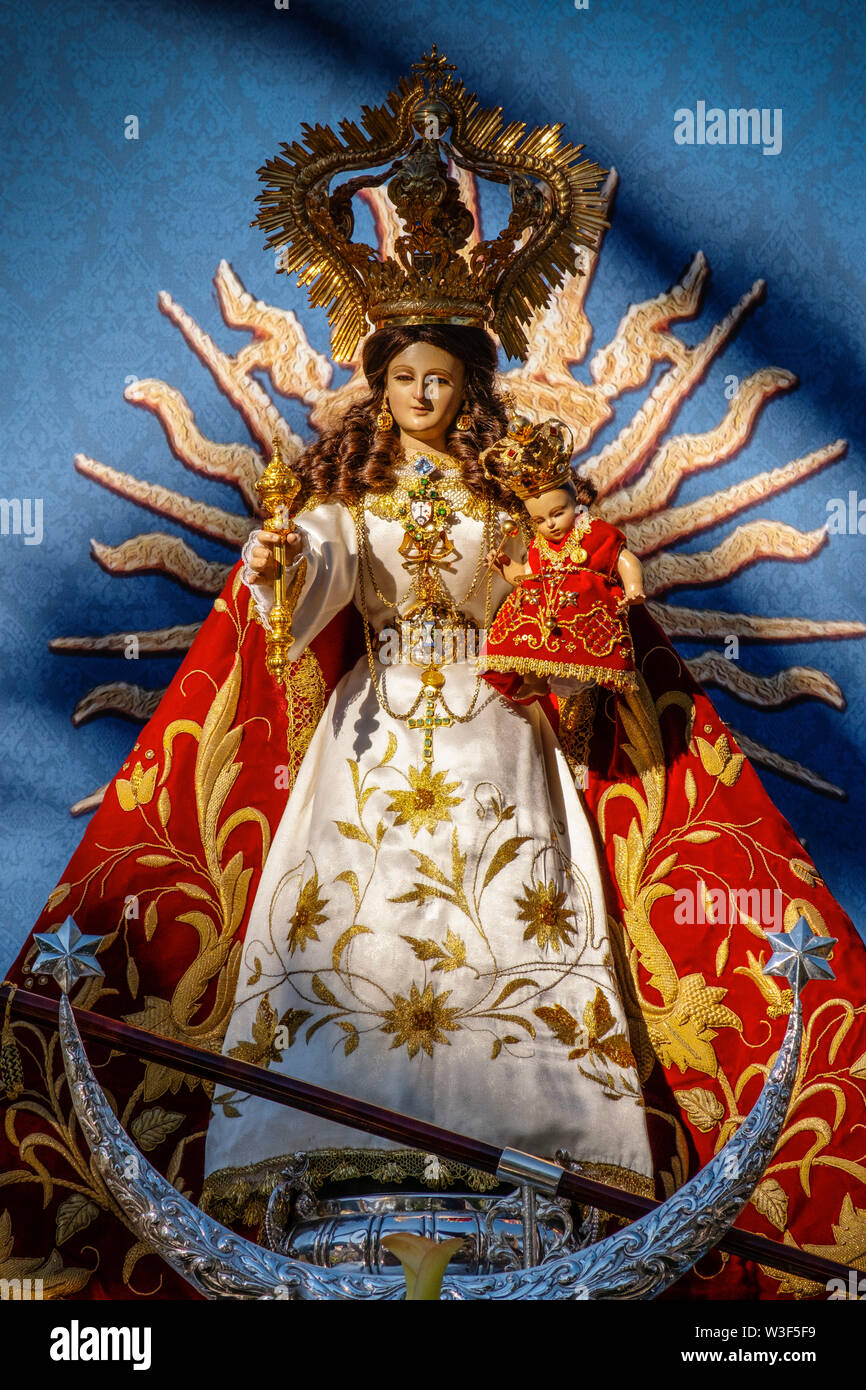 Hermitage of the virgen de la pena at mijas pueblo hi-res stock ...