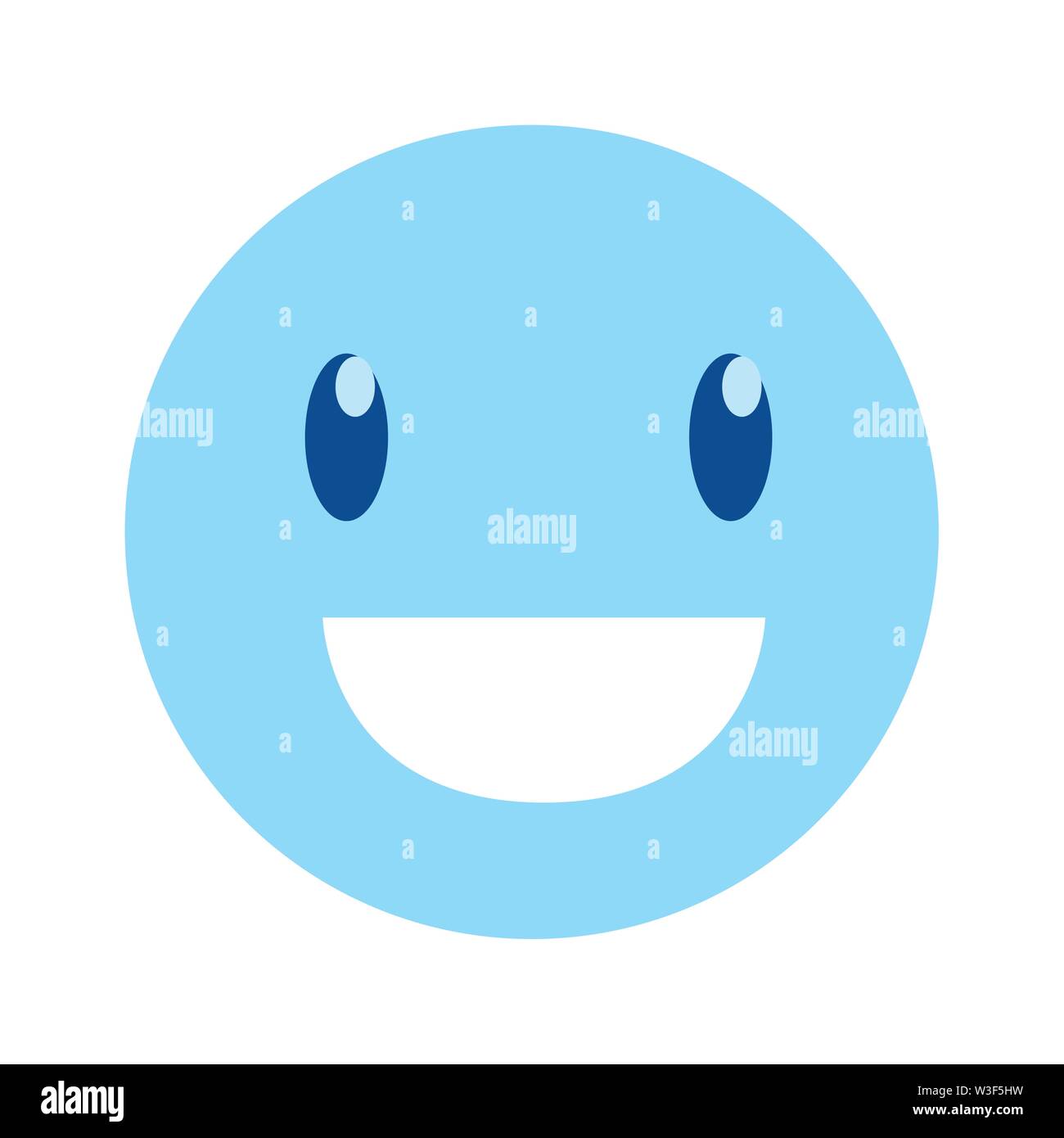 emoticon smiley happy face white background vector illustration Stock ...