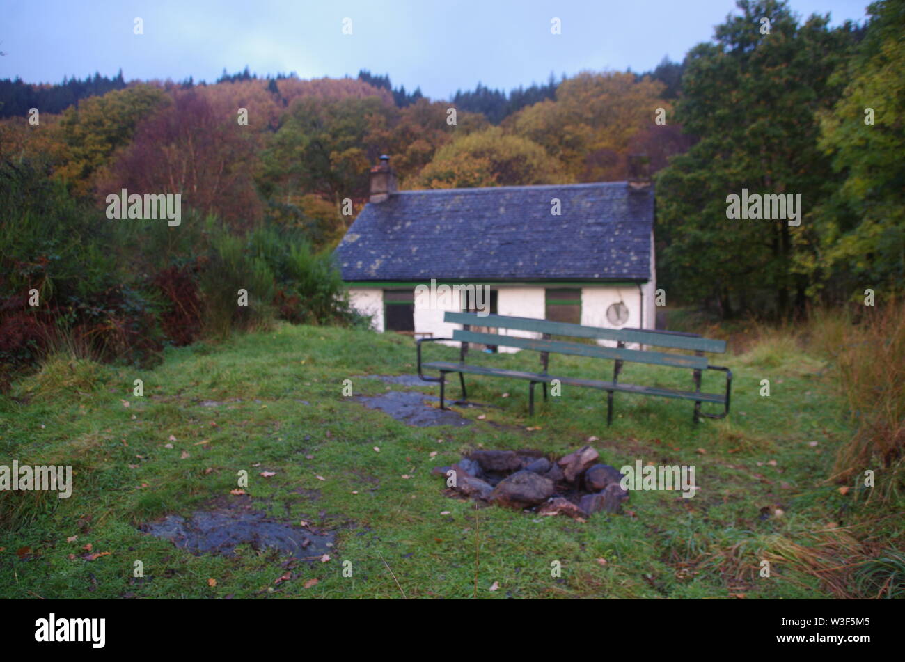Mark Cottage bothy (also known as Mark Ferry). Ardgartan peninsula ...