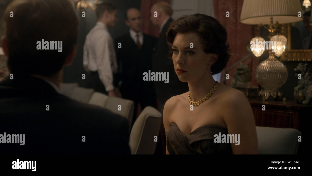 London.UK. Matthew Goode as Anthony Armstrong-Jones and Vanessa Kirby ...