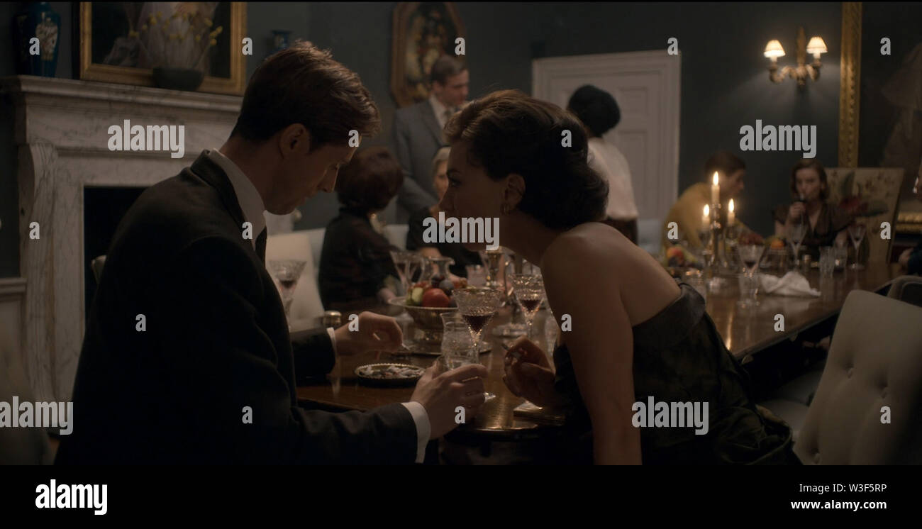 London.UK. Matthew Goode as Anthony Armstrong-Jones and Vanessa Kirby ...