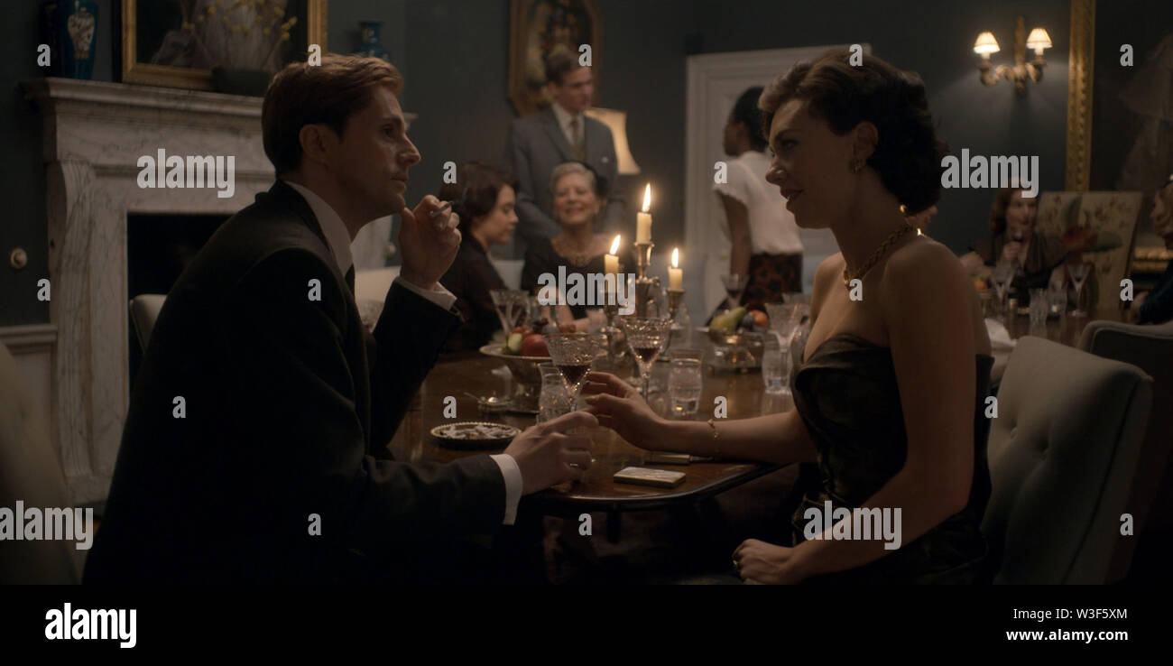 London.UK. Matthew Goode as Anthony Armstrong-Jones and Vanessa Kirby ...