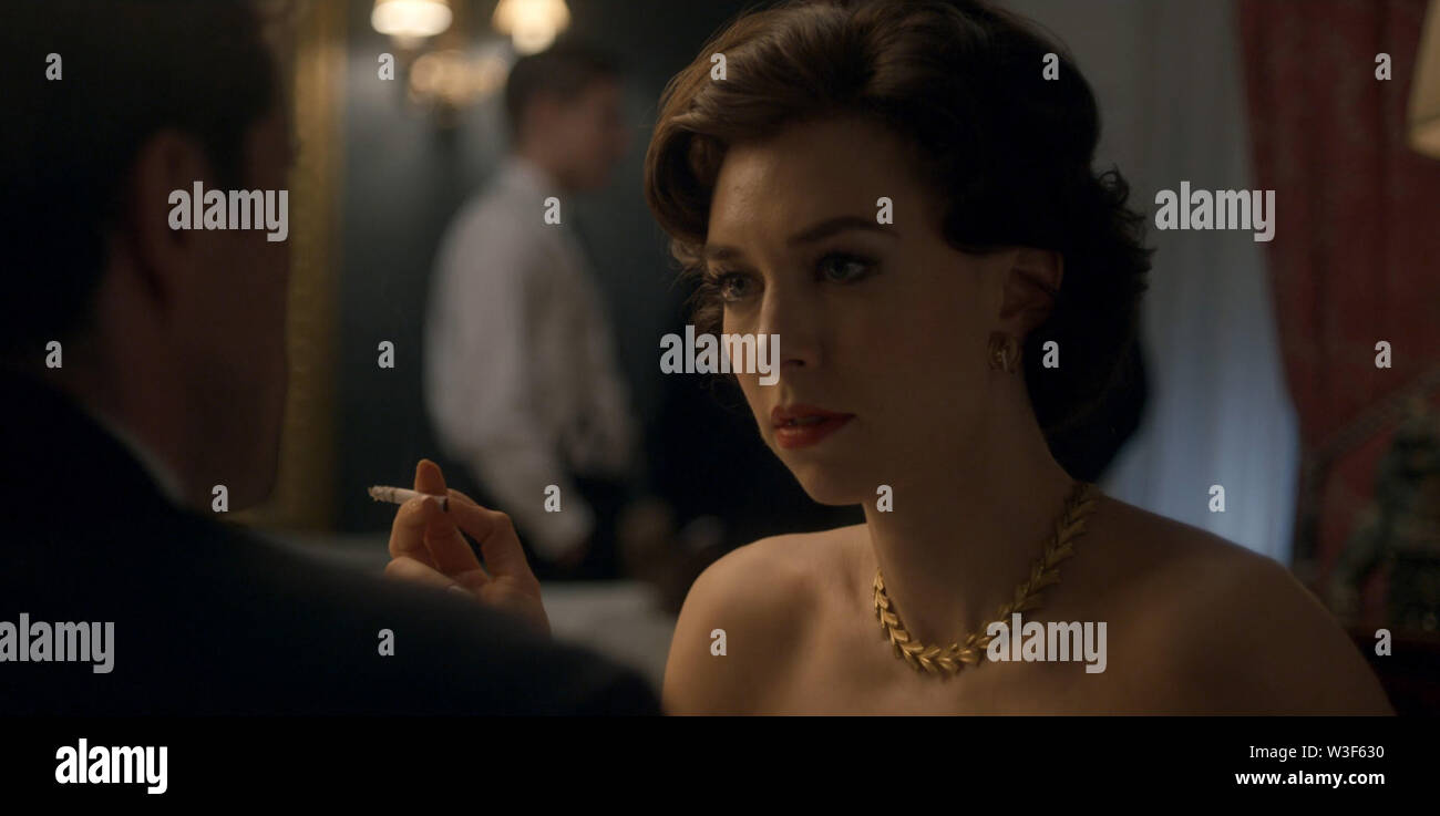 London.UK. Matthew Goode as Anthony Armstrong-Jones and Vanessa Kirby ...
