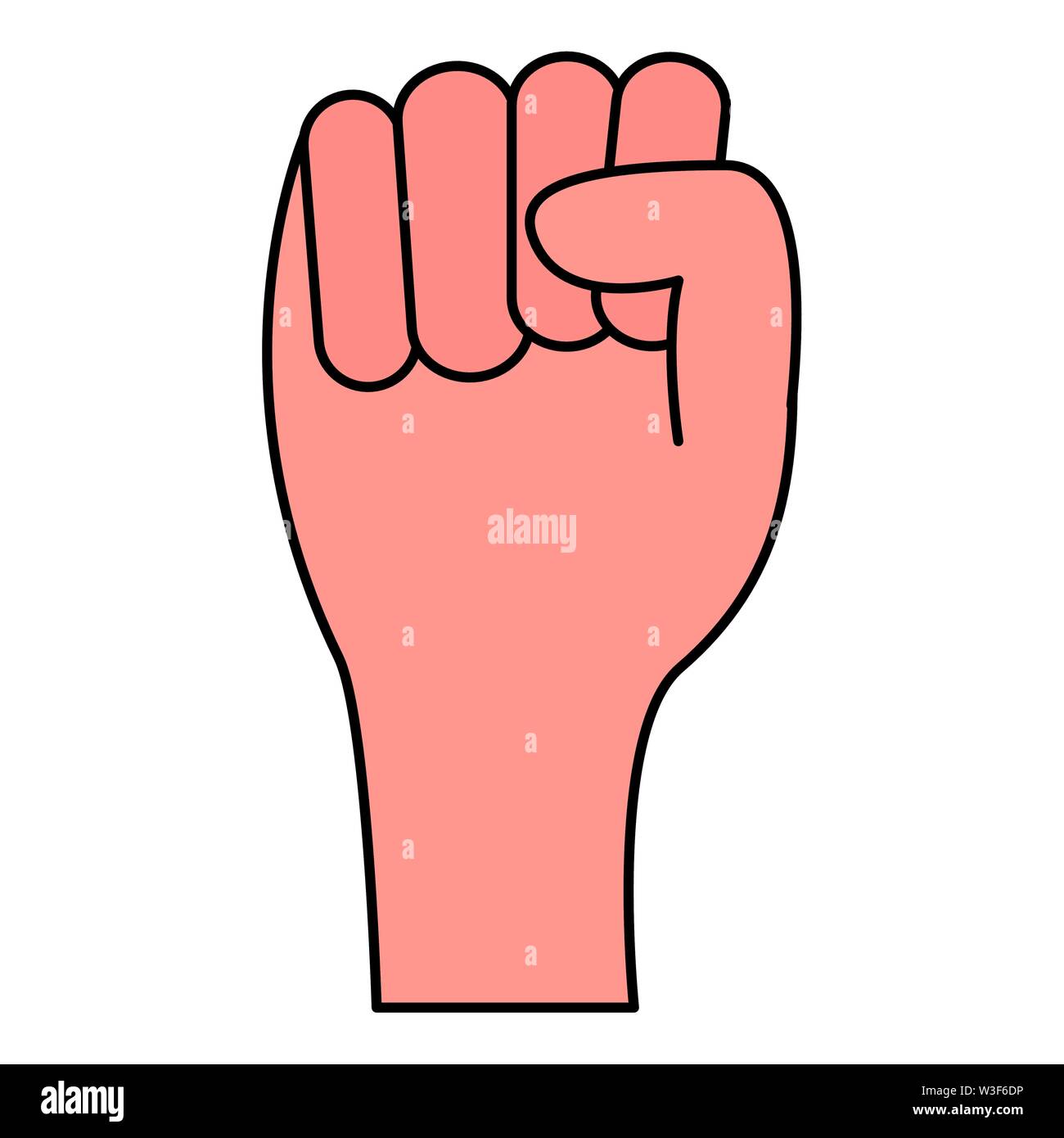 hand human fist fight icon Stock Vector Image & Art - Alamy