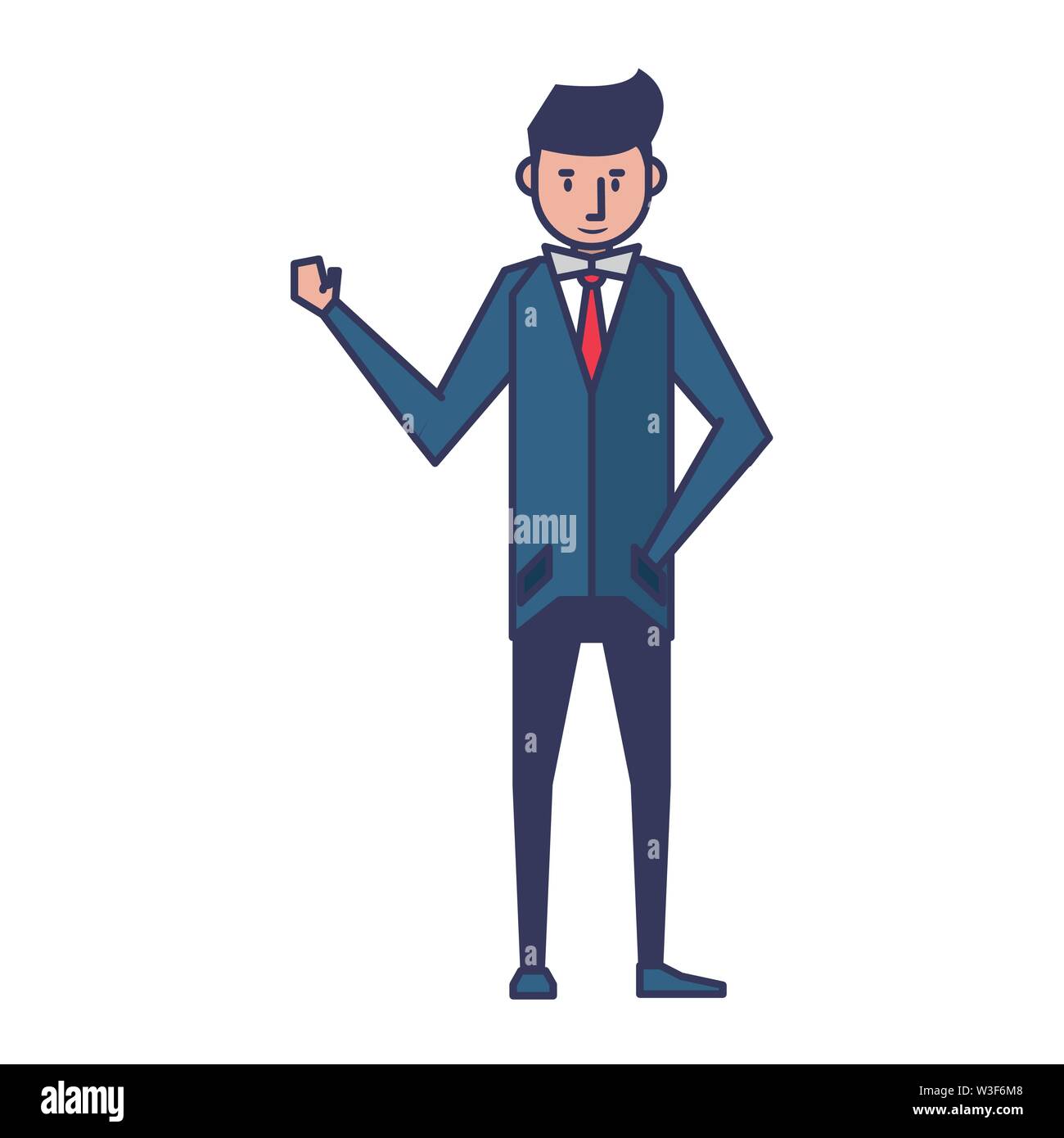 executive business finance man cartoon Stock Vector Image & Art - Alamy
