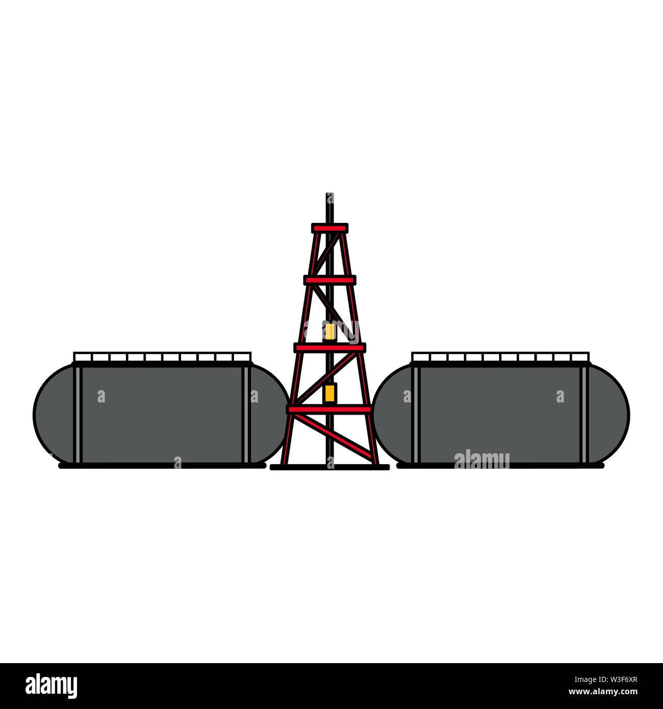 Petrochemical tanks Cut Out Stock Images & Pictures - Alamy