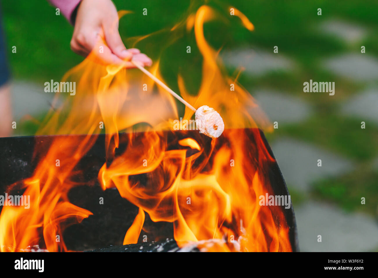 Roasting marshmallows over flame hi-res stock photography and images ...