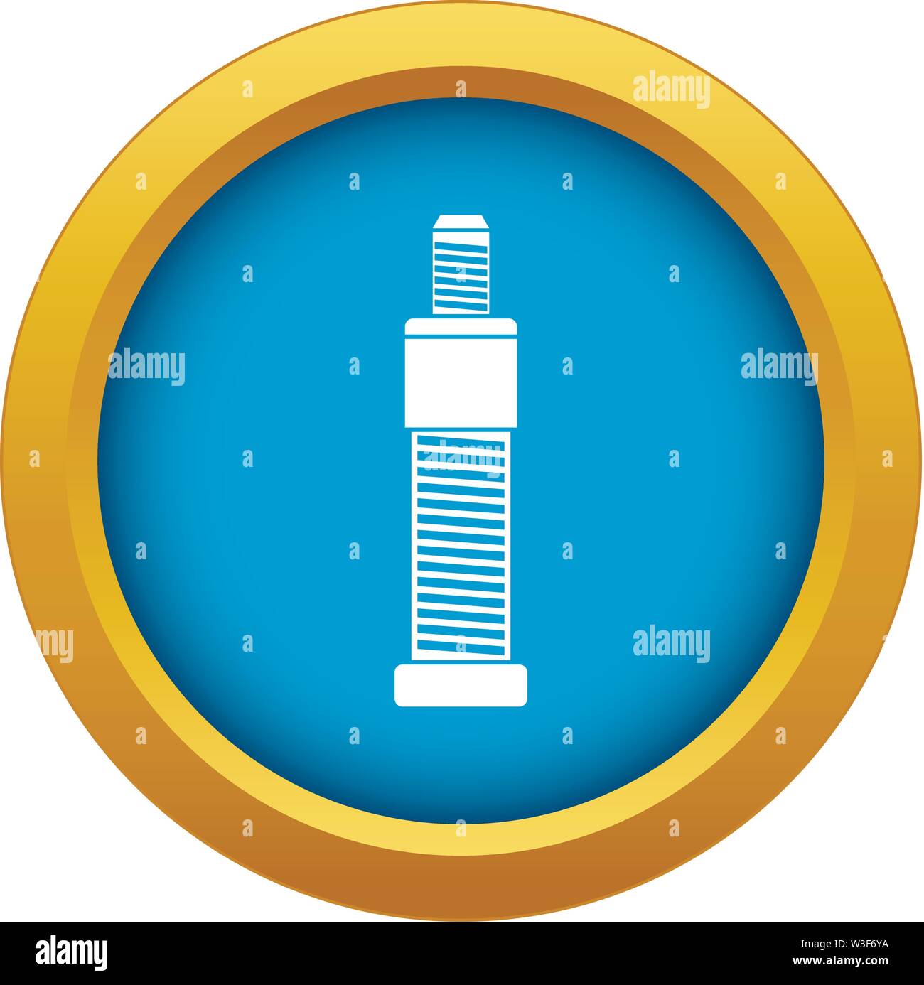 Screw and bolt icon blue vector isolated Stock Vector Image & Art - Alamy