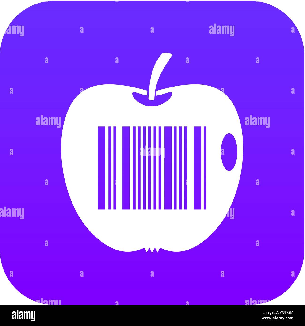 Code to represent product identification icon digital purple Stock ...