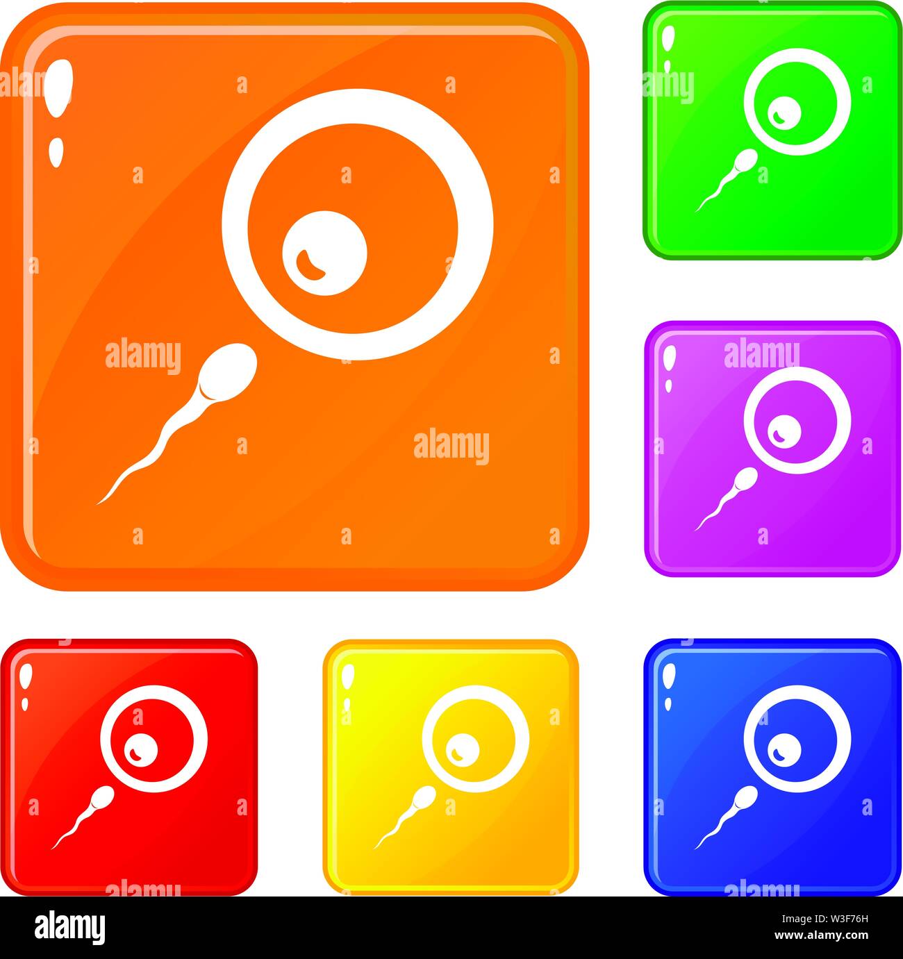 Donor sperm icons set vector color Stock Vector Image & Art - Alamy
