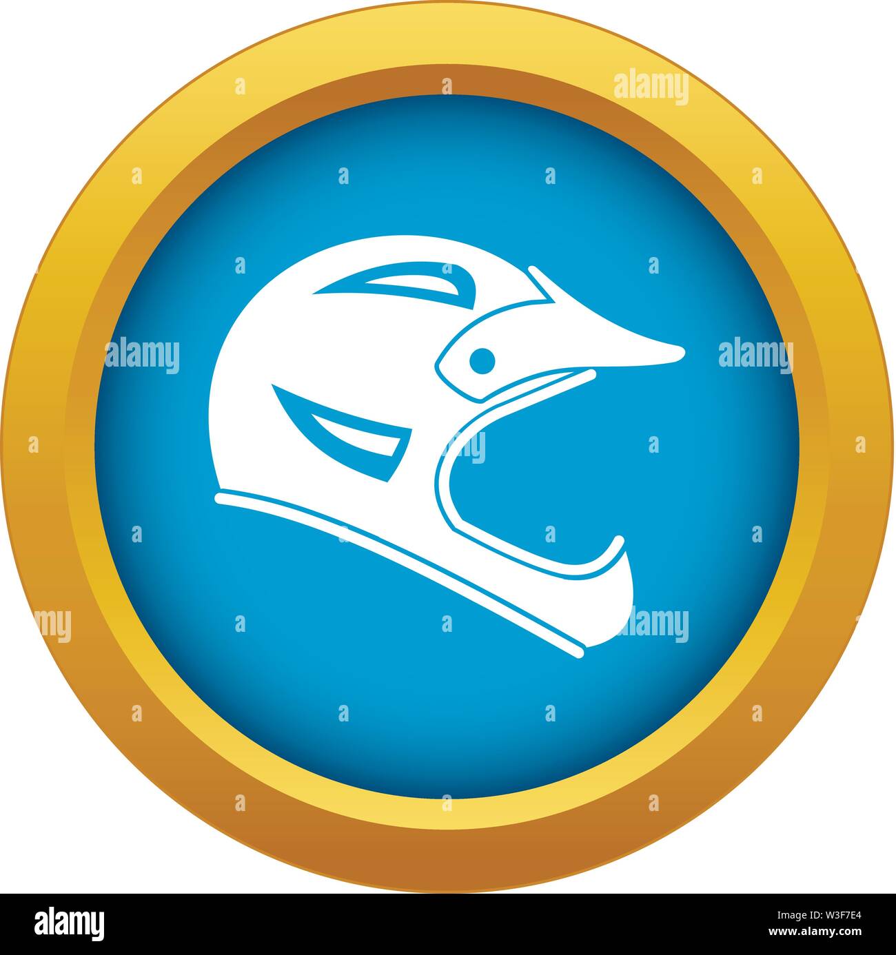 Bicycle helmet icon blue vector isolated Stock Vector Image & Art - Alamy
