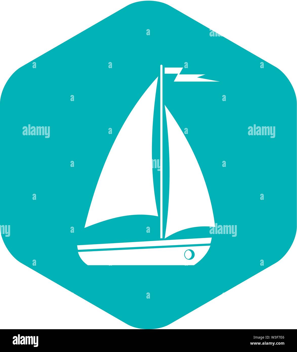 Boat icon, simple style Stock Vector Image & Art - Alamy