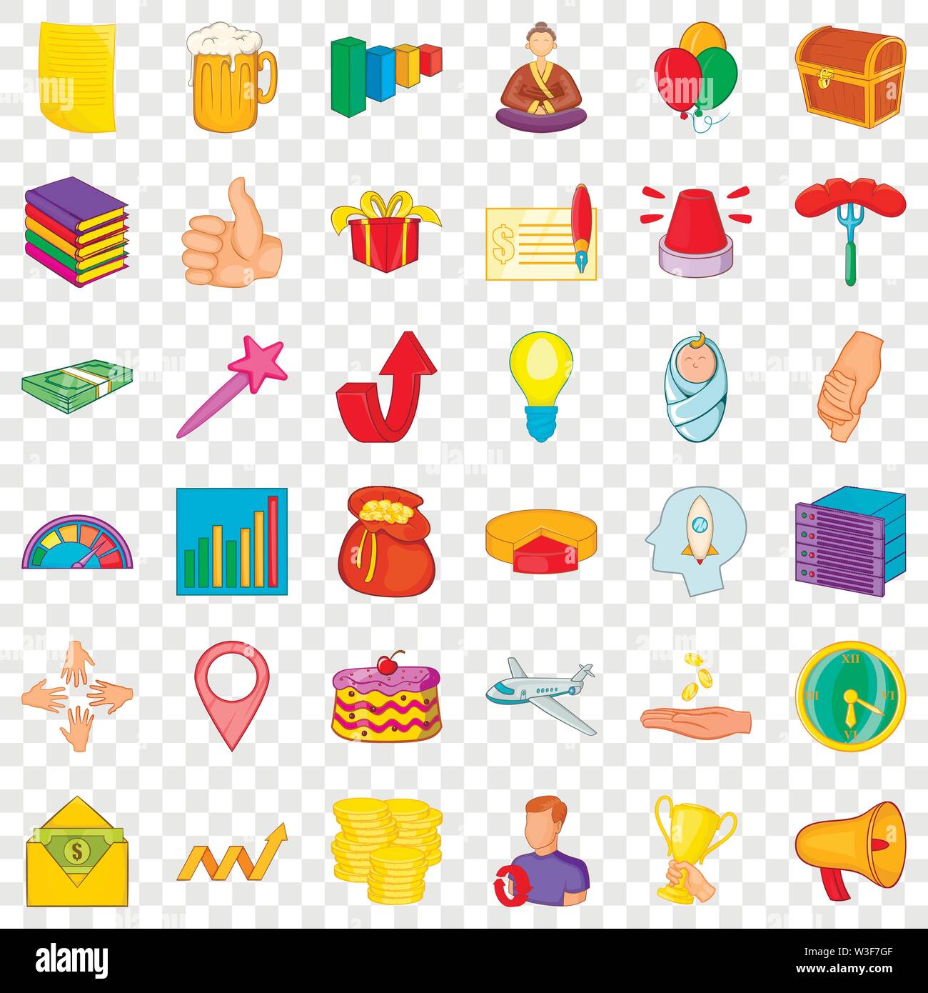 Present icons set, cartoon style Stock Vector Image & Art - Alamy