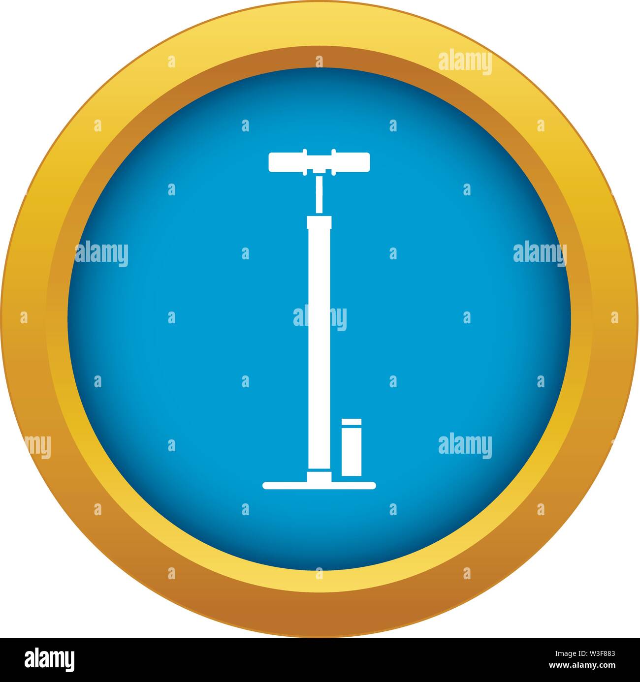 Bicycle pump icon blue vector isolated Stock Vector Image & Art - Alamy
