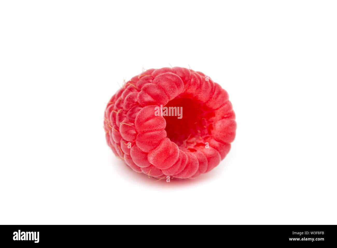 Raspberry closeup isolated on white background Stock Photo - Alamy