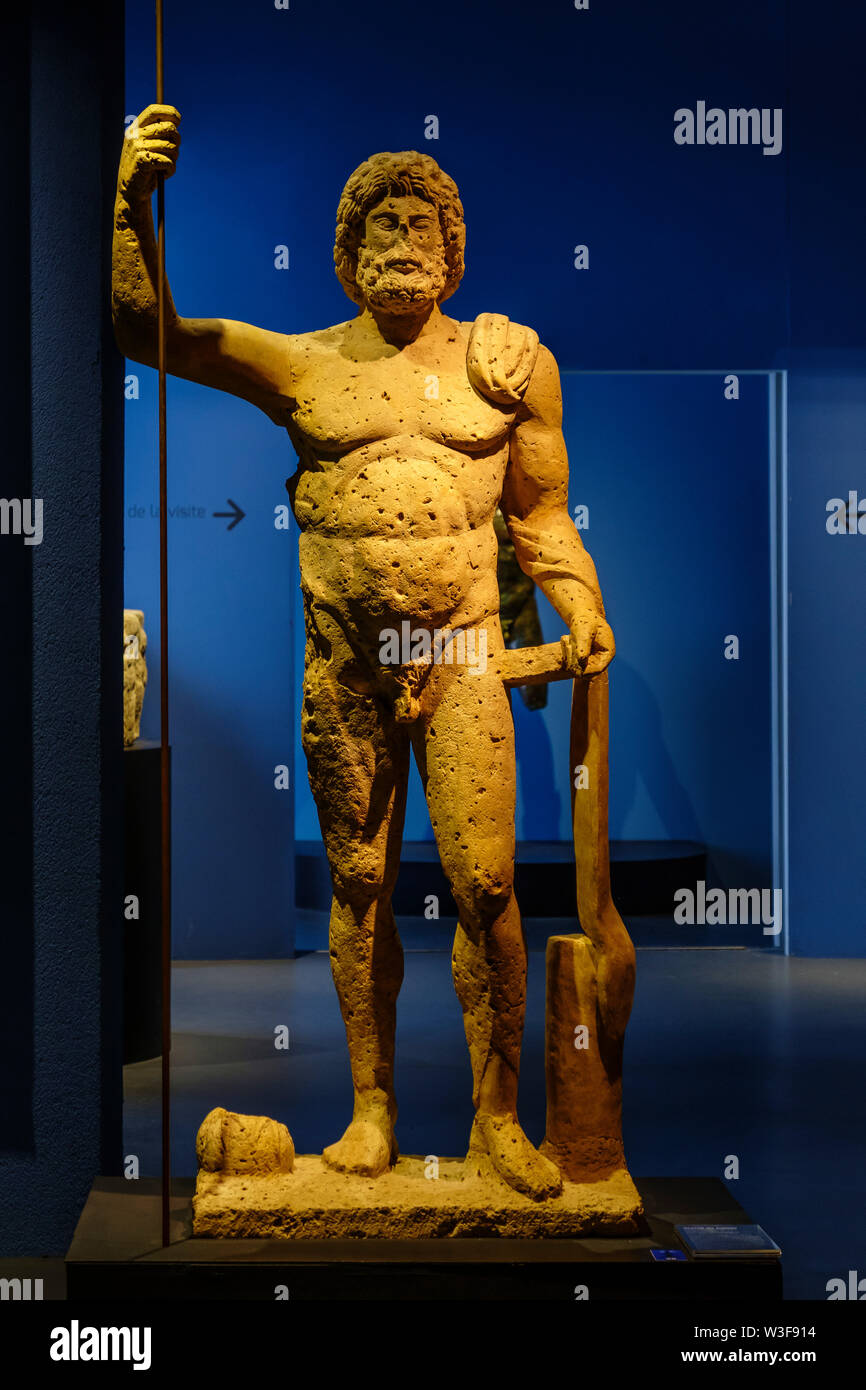 Sculpture of Jupiter discovered during archaeological excavations in ...