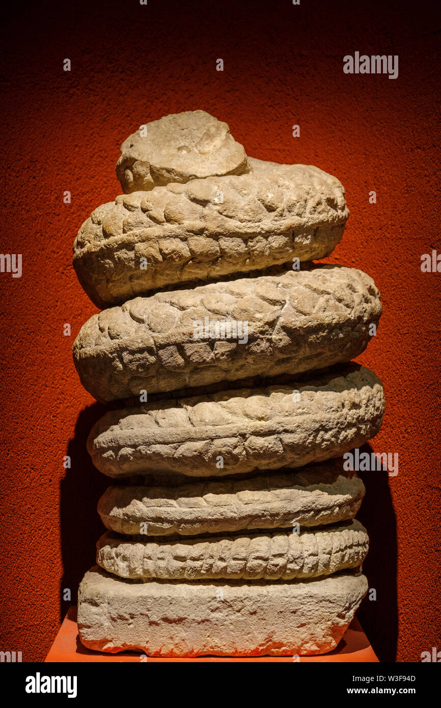 Sculpture of a snake. Roman rests room gallo Roman era, Musée d ...