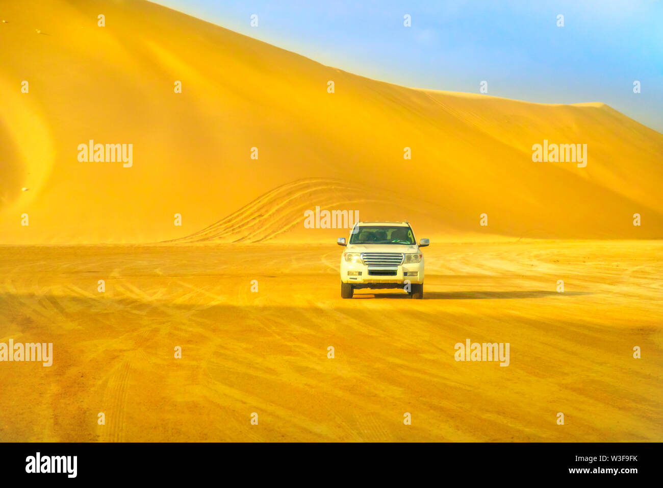 Khor al Udaid, Qatar - February 19, 2019: Off-road adventure in Arabian ...