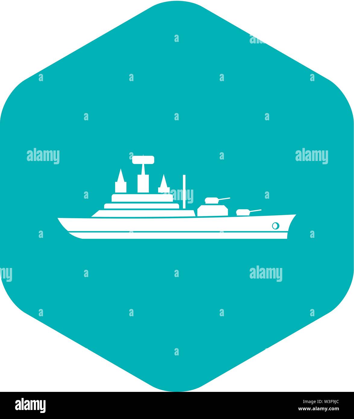 Warship icon, simple style Stock Vector Image & Art - Alamy