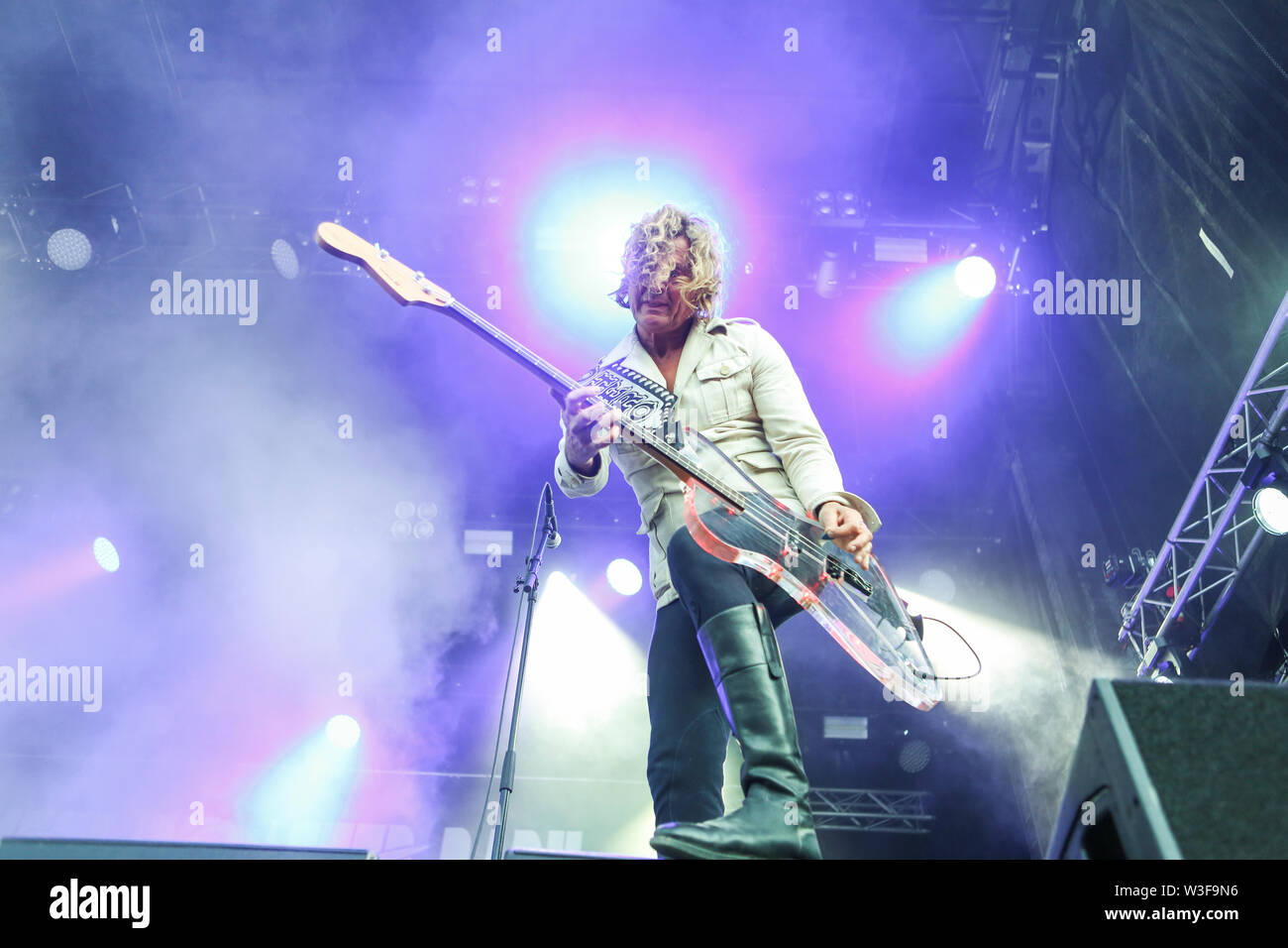 Kvinesdal, Norway - July 11th, 2019. The Danish rock band D-A-D ...