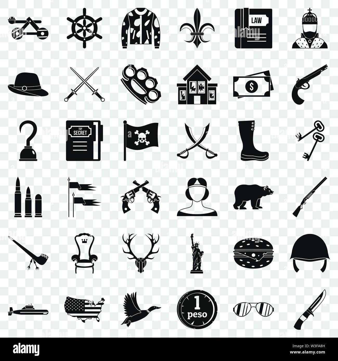 Pipe icons set, simple style Stock Vector Image & Art - Alamy