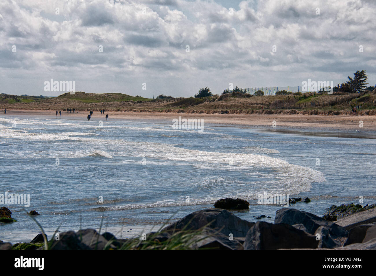 Views of the beach a Skerries Stock Photo - Alamy