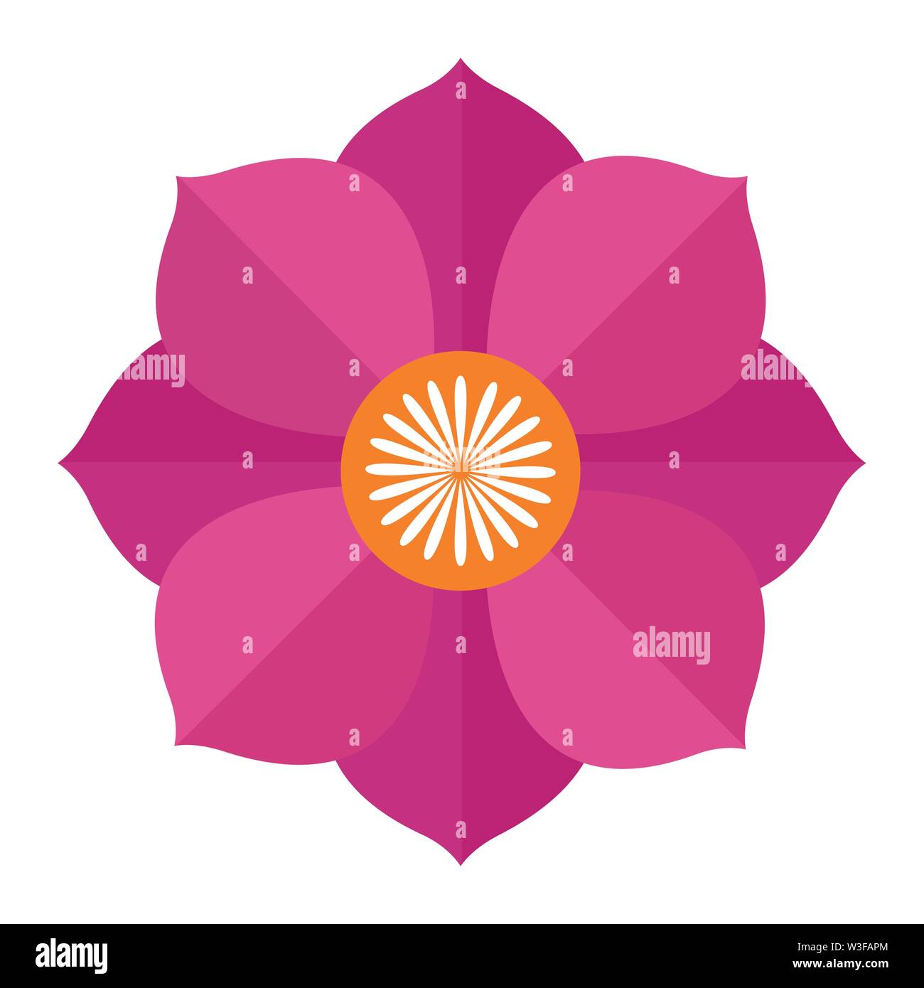 indian lotus flower nature icon Stock Vector Image & Art - Alamy