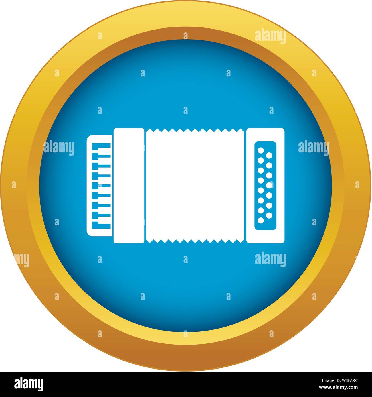 Accordion icon blue vector isolated Stock Vector Image & Art - Alamy
