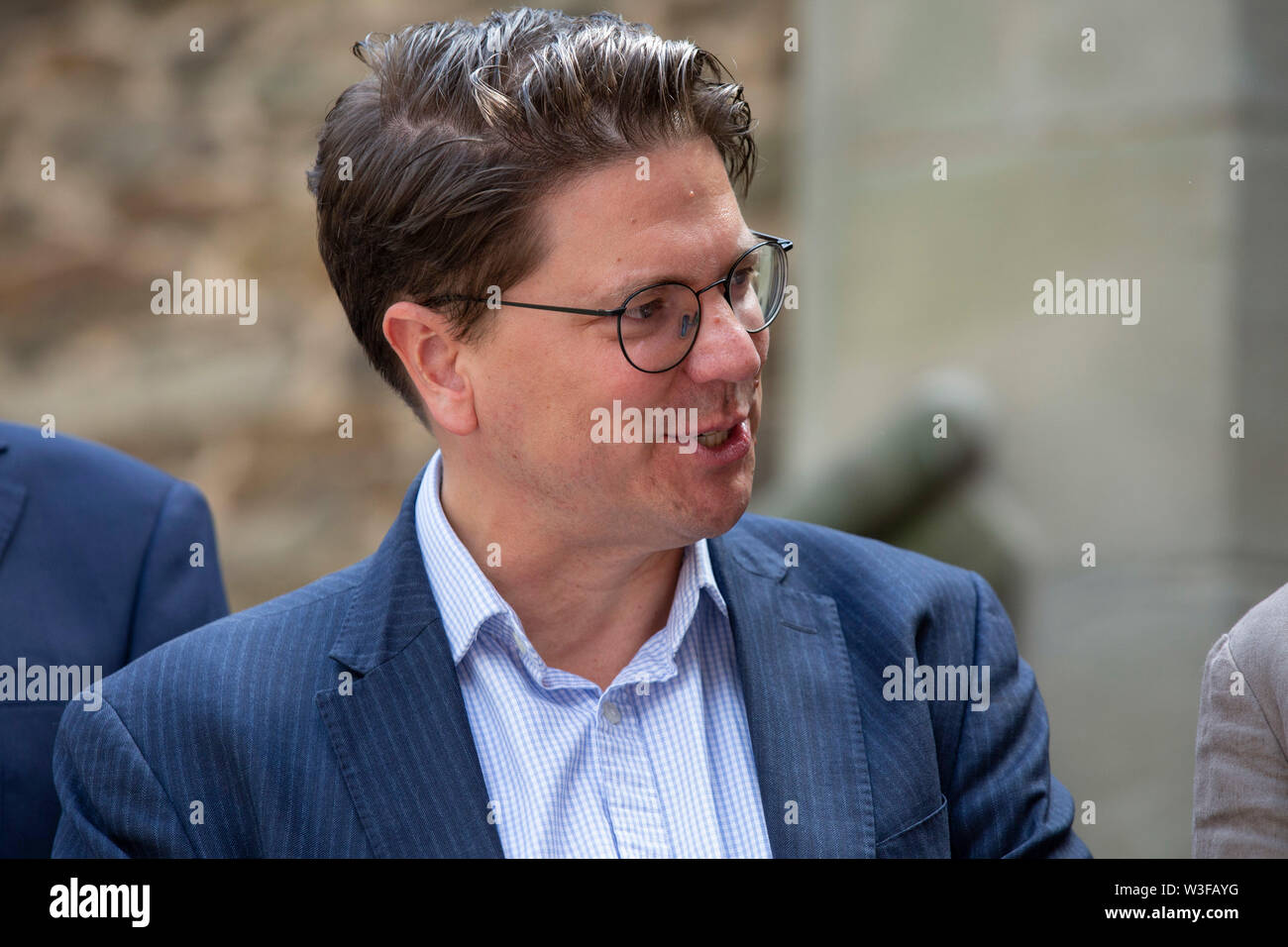 Benjamin Benedict beim Fototermin am Set von „Unsere wunderbaren Jahre ...