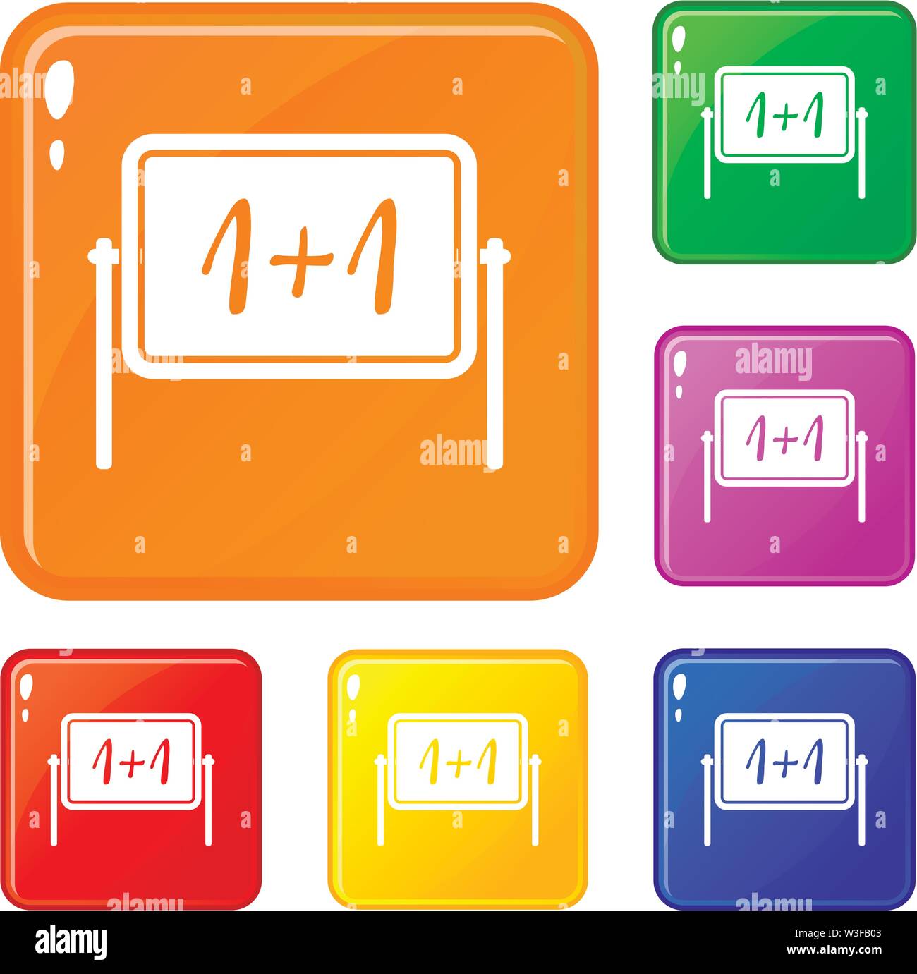 Board icons set vector color Stock Vector Image & Art - Alamy