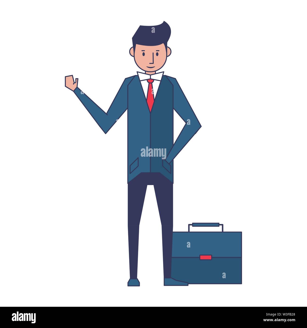 executive business finance man cartoon Stock Vector Image & Art - Alamy