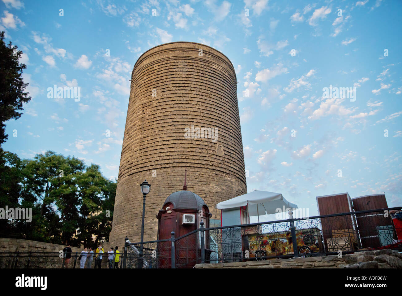 Maiden Tower in the Baku Old City. The Maiden Tower built in the 12th ...