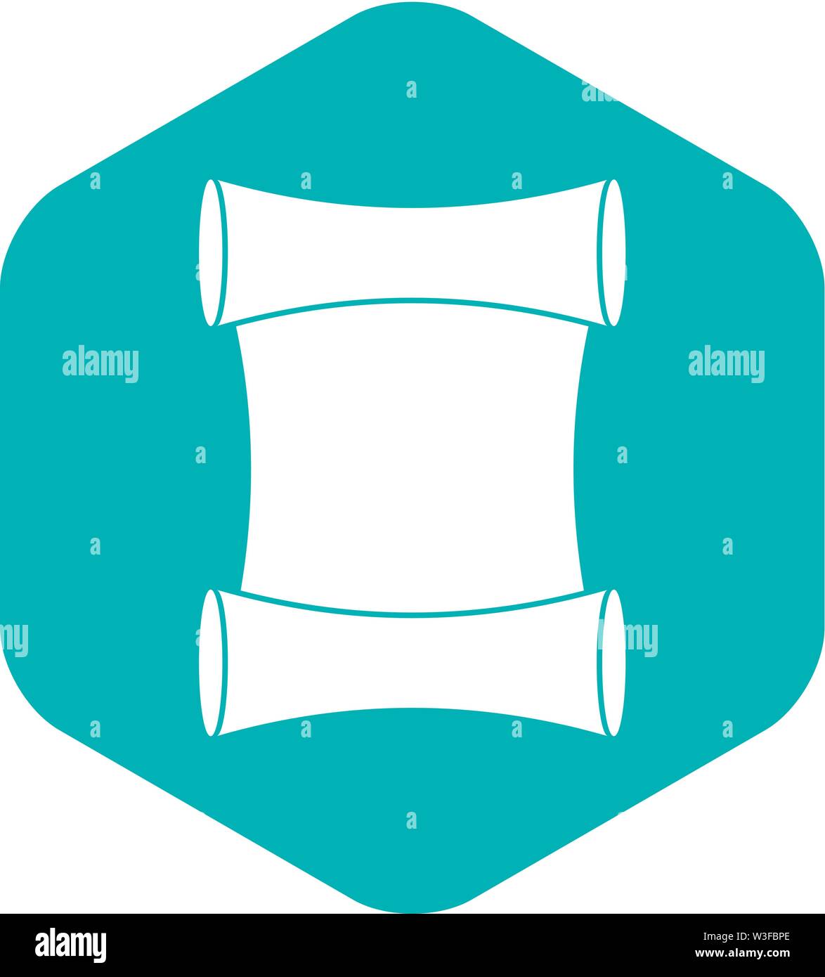 Scroll icon, simple style Stock Vector Image & Art - Alamy