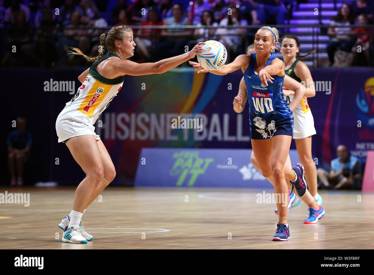 Scotland's Sarah MacPhail (right) and South Africa's Izette Griesel ...