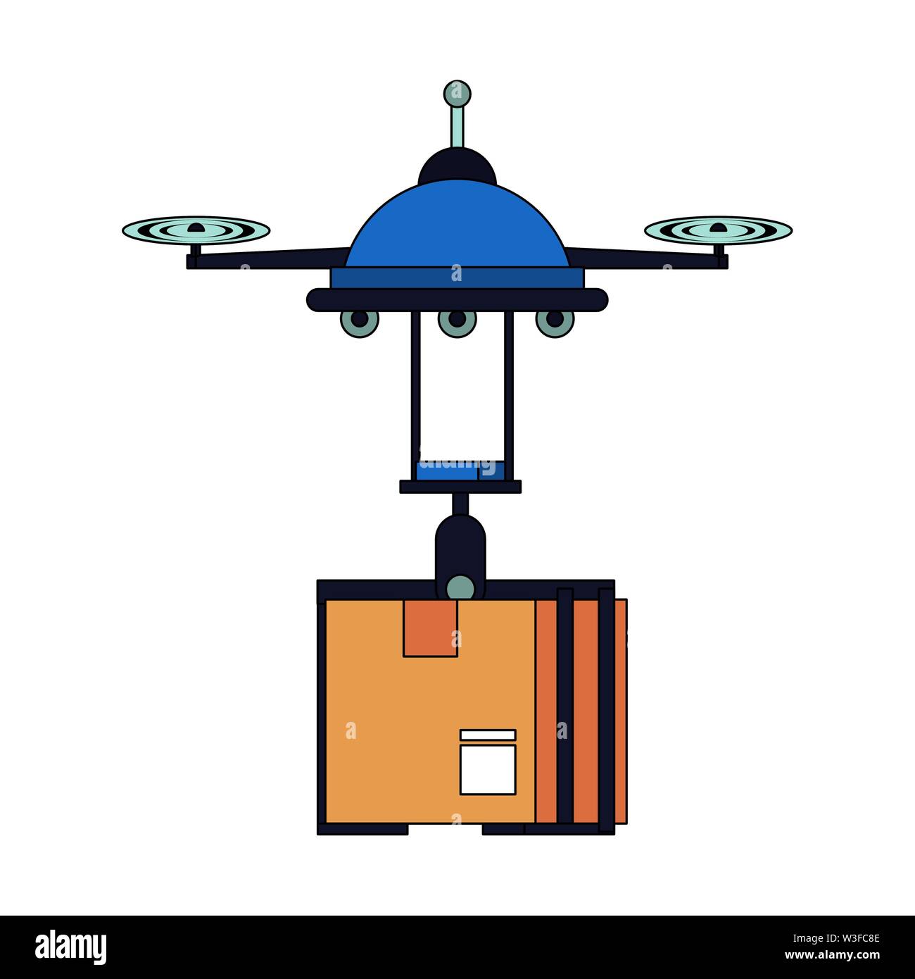 air drone remote control cartoon Stock Vector Image & Art - Alamy