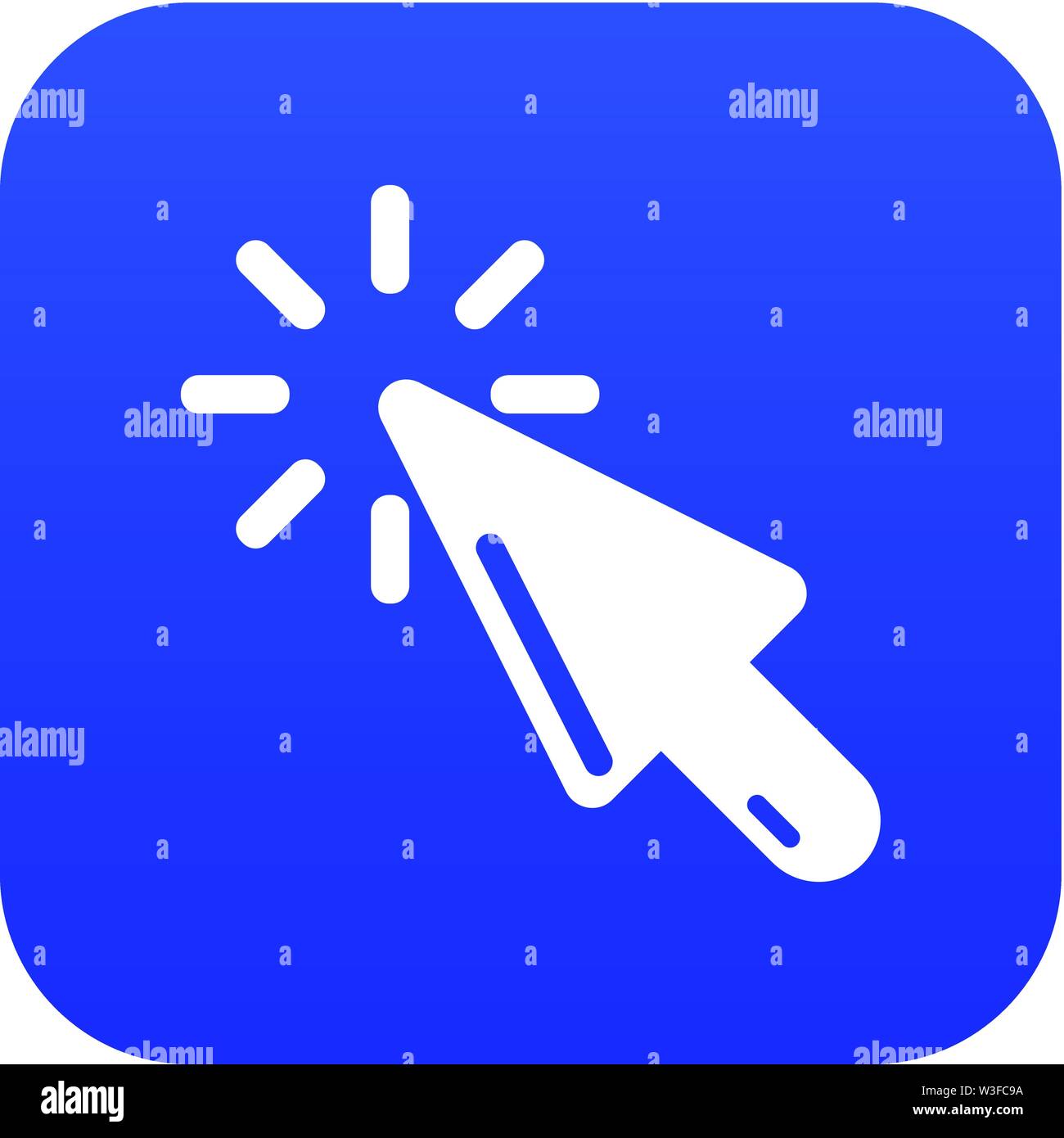 Cursor click icon, simple black style Stock Vector Image & Art - Alamy