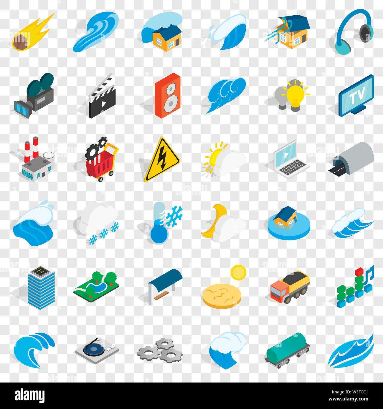 Wave intensity Stock Vector Images - Alamy