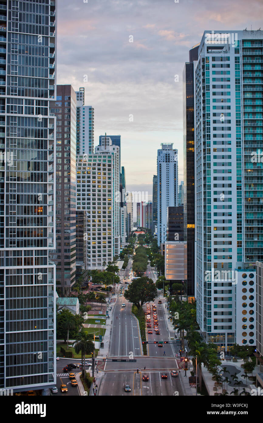 Busy urban cityscape Stock Photo - Alamy