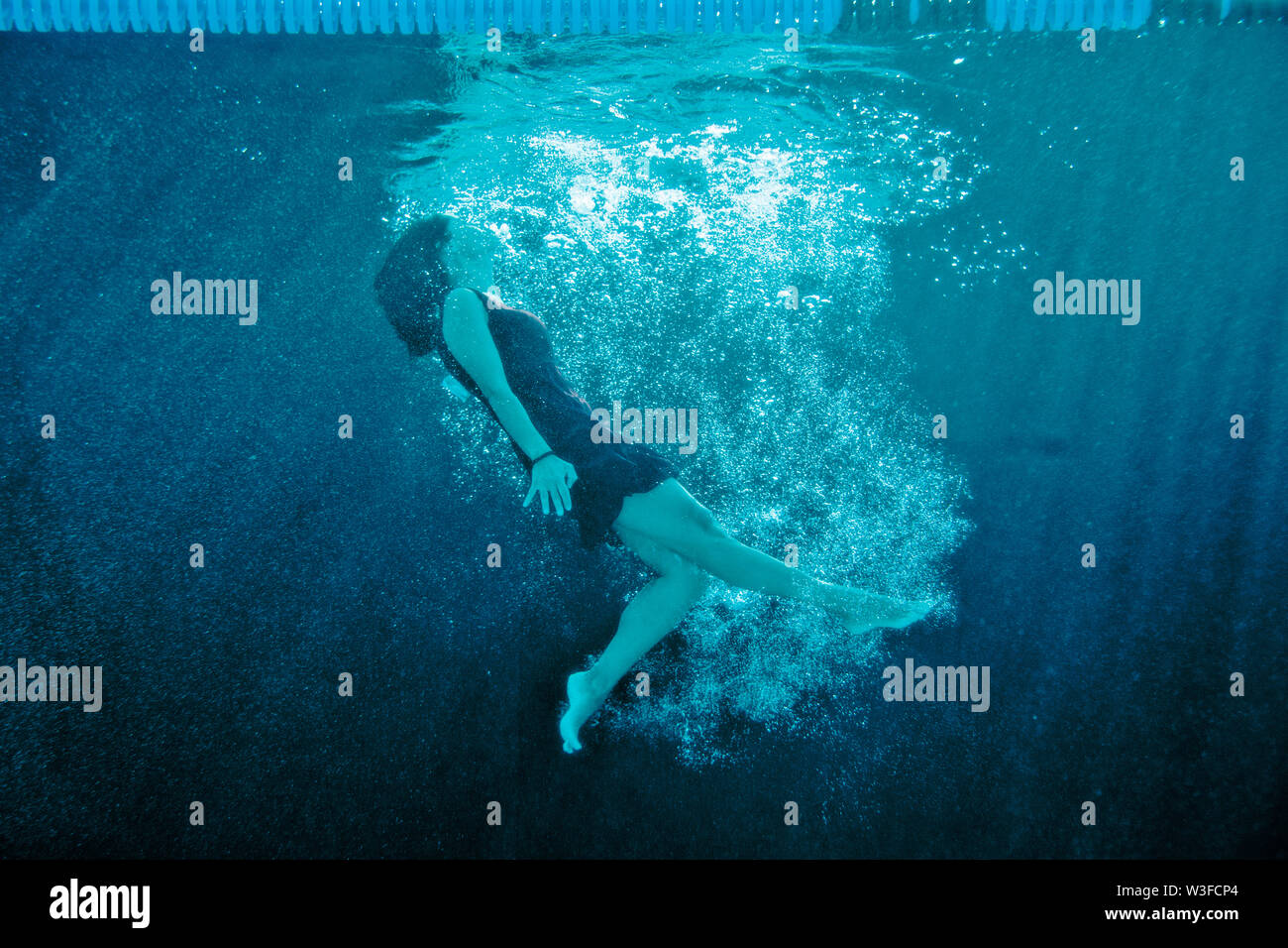 Girl Underwater Drowning