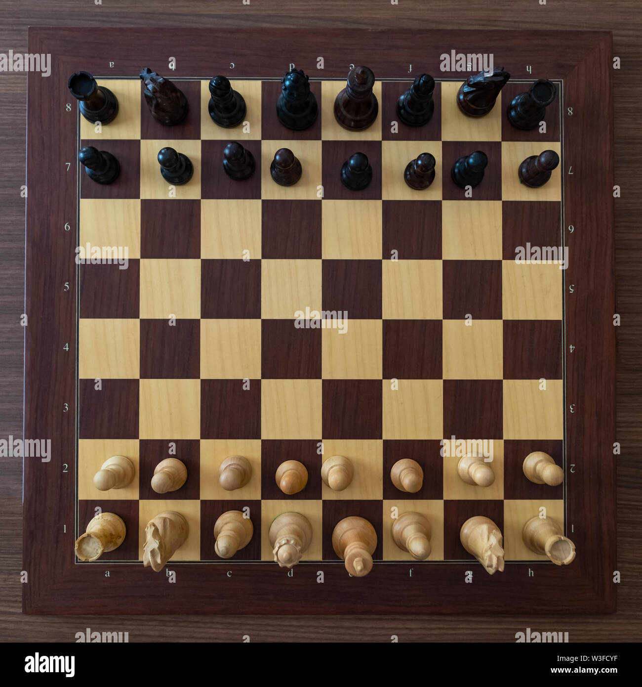 Chessboard top view isolated on hi-res stock photography and images - Alamy
