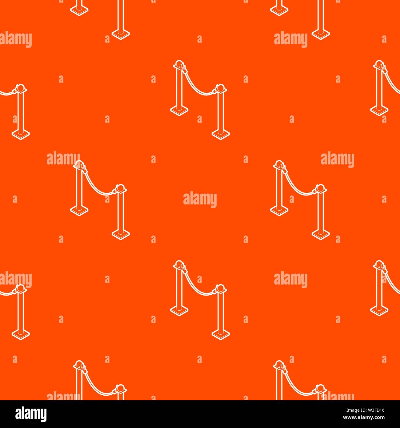 Barrier rope pattern vector orange Stock Vector Image & Art - Alamy
