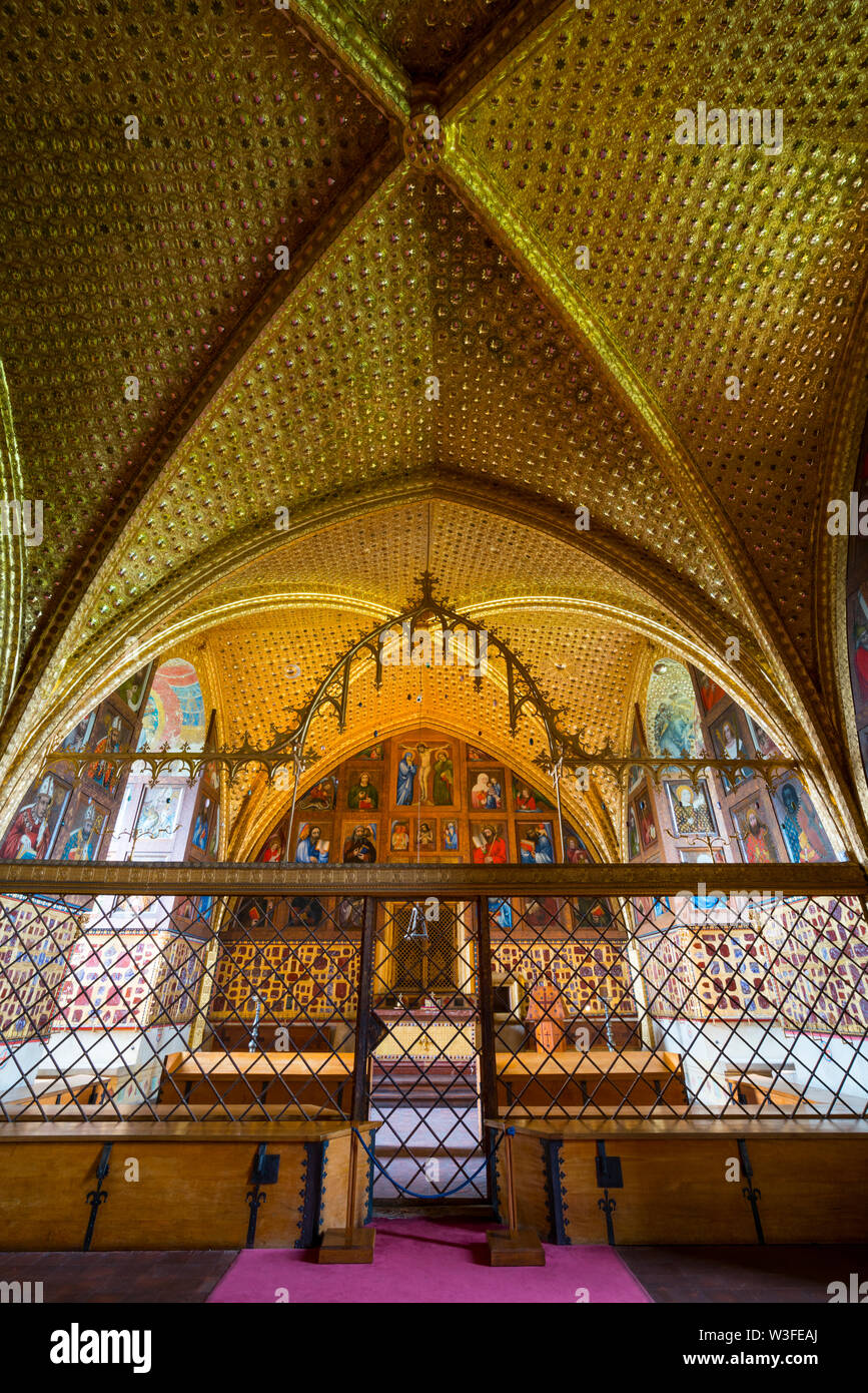 Chapel of the Holly Cross, Karlstejn Castle, Czech Republic, Europe ...