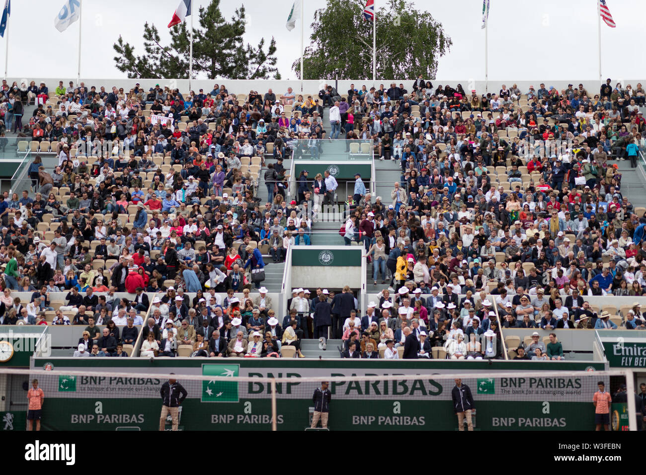 Crowd during 2019 French Open in Paris, France Stock Photo - Alamy