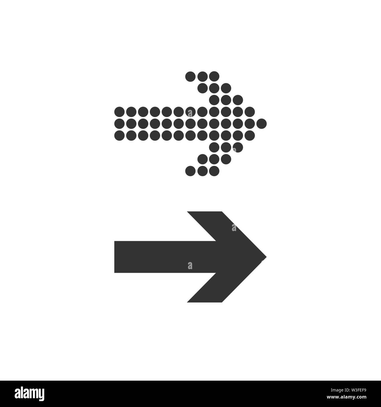 Arrow, forward icon Vector illustration flat Stock Vector Image & Art ...