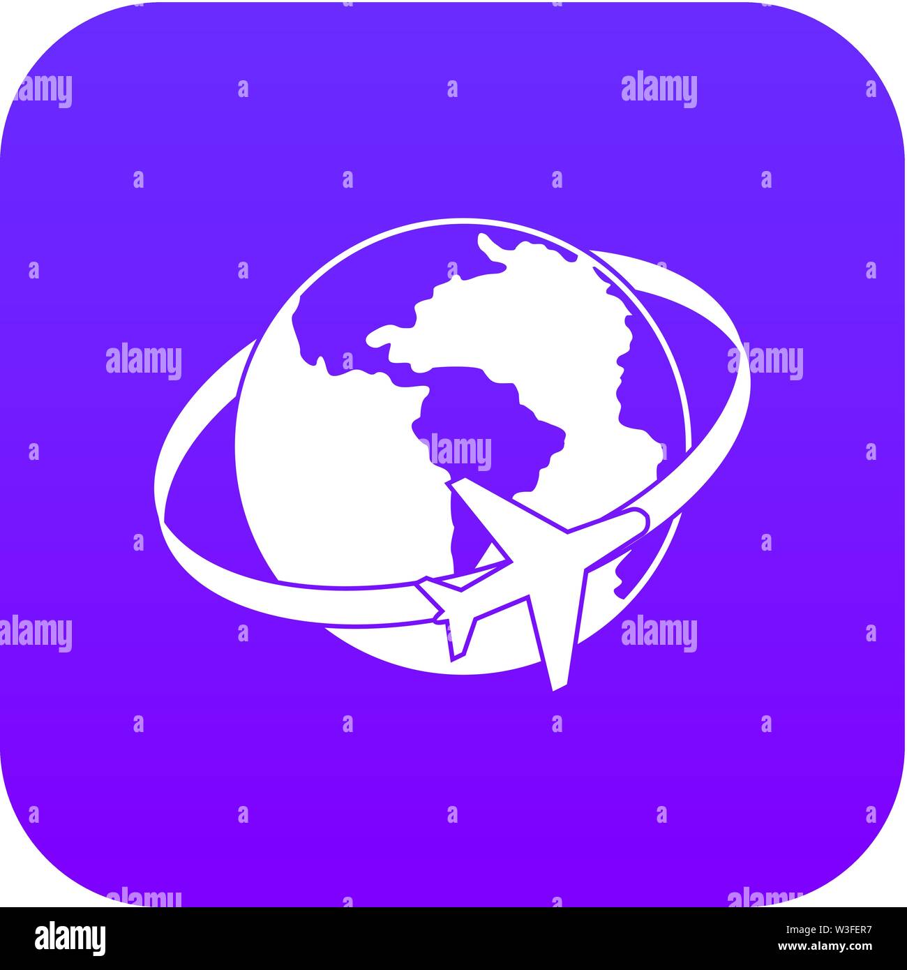 Globe digital aviation Stock Vector Images - Alamy